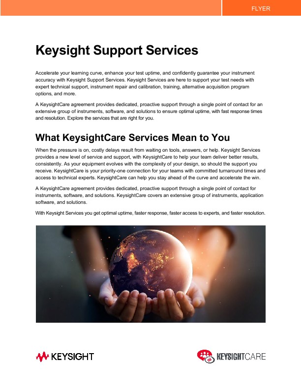 Keysight Services PDF Asset Page | Keysight